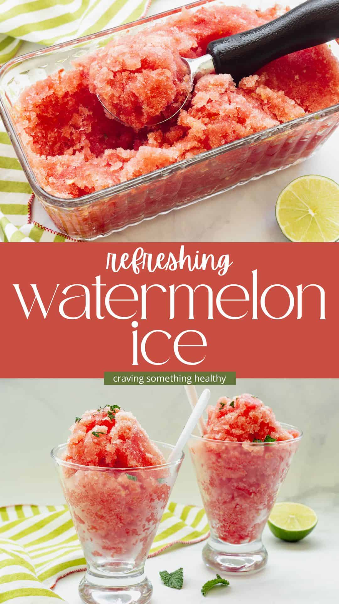 Refreshing Watermelon Ice | Craving Something Healthy