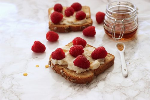 Raspberry Ricotta Toast