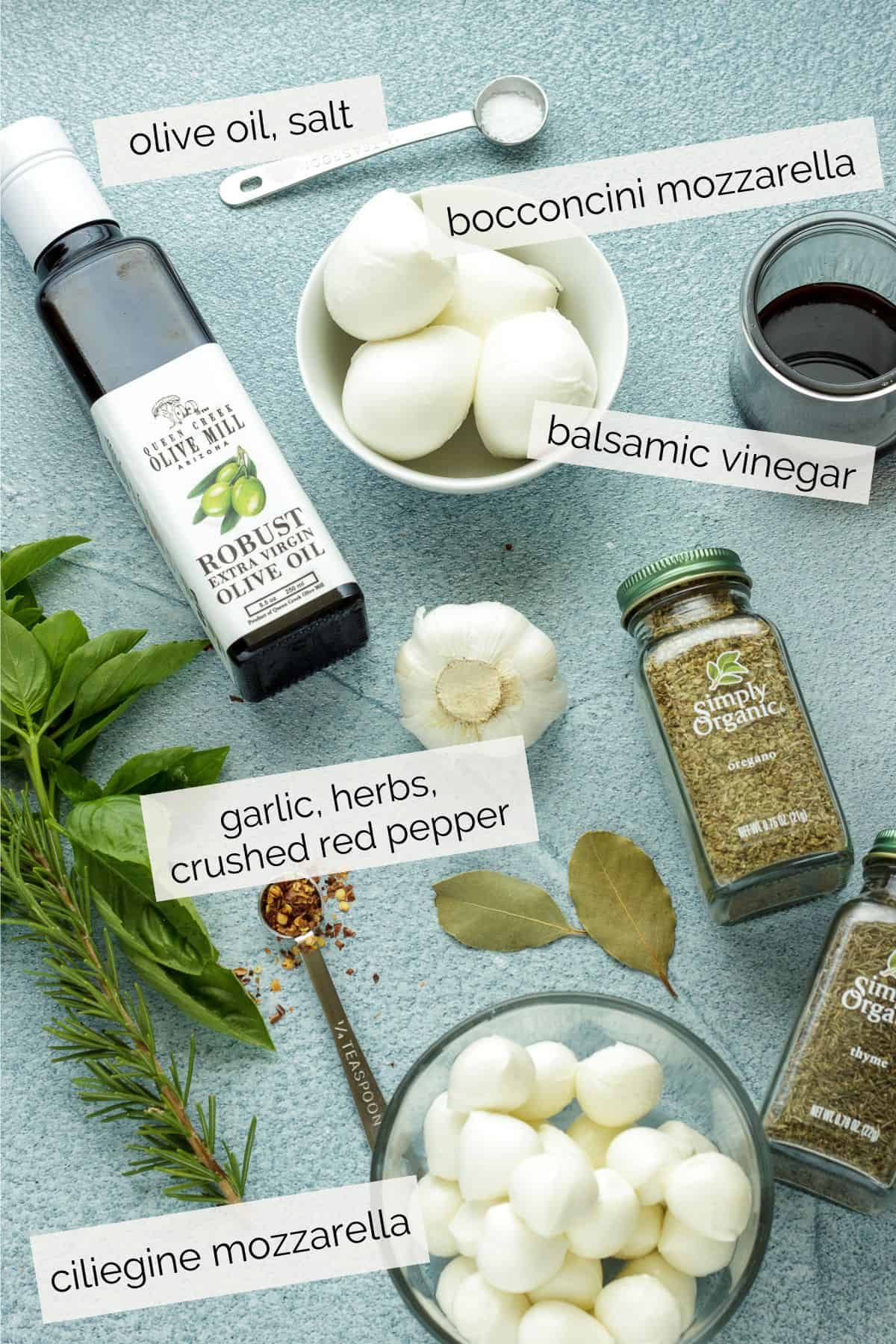 Garlic & Herb Marinated Bocconcini | Craving Something Healthy